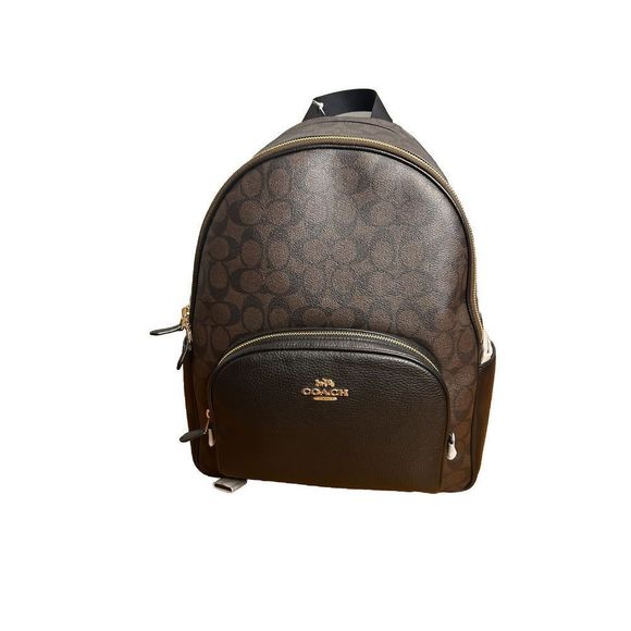 Coach | Bags | Nwt Coach Womenslarge Court Backpack In Signature Canvas ...